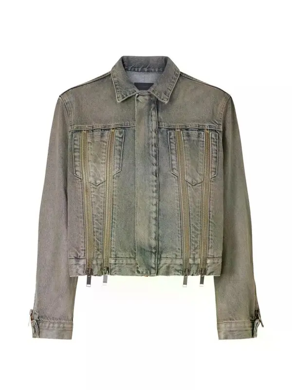 HAIKURE Zip-detail Jacket - Blue