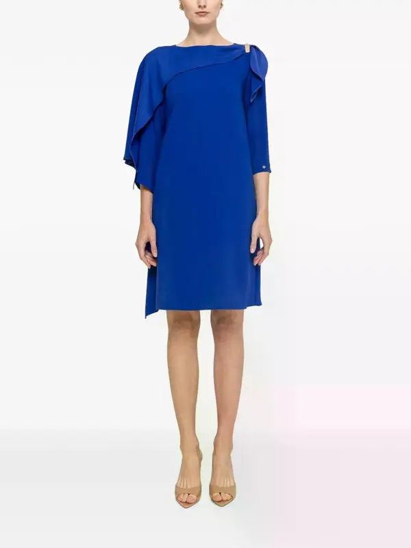 NISSA Relaxed Fit Midi Dress - Blue