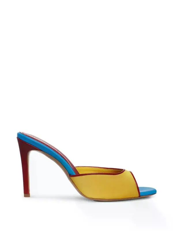 GINISSIMA Vicky Color-blocked Stiletto Sandals