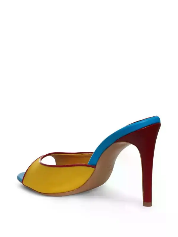 GINISSIMA Vicky Color-blocked Stiletto Sandals