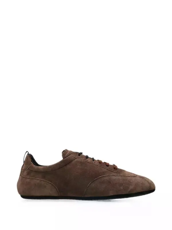 Max Mara Stecca Suede Sneakers - Brown