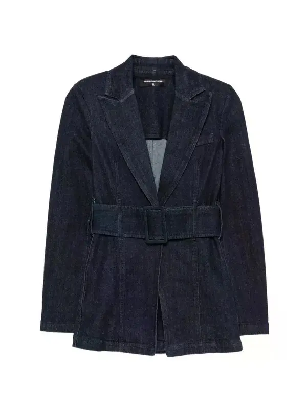 Patrizia Pepe Belted Denim Blazer
