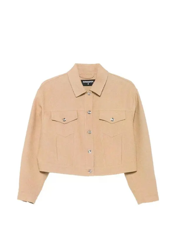 Patrizia Pepe Micro-bouclé Cropped Jacket