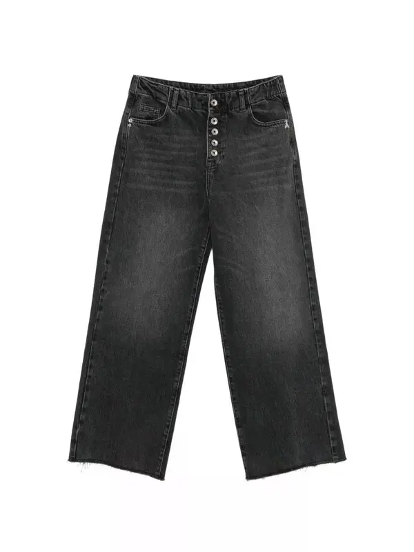 Patrizia Pepe Washed Raw-cut Jeans - Grey