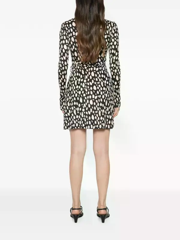Patrizia Pepe Printed Wrap Mini Dress