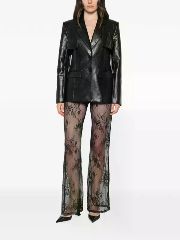 Patrizia Pepe Flared Lace Trousers