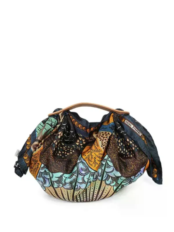 ATELIER VLISCO Graphic-print Silk Backpack