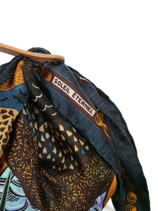 ATELIER VLISCO Graphic-print Silk Backpack