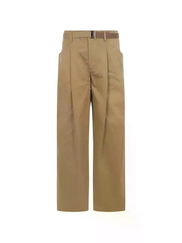 Sacai Belted Pleated Trousers
