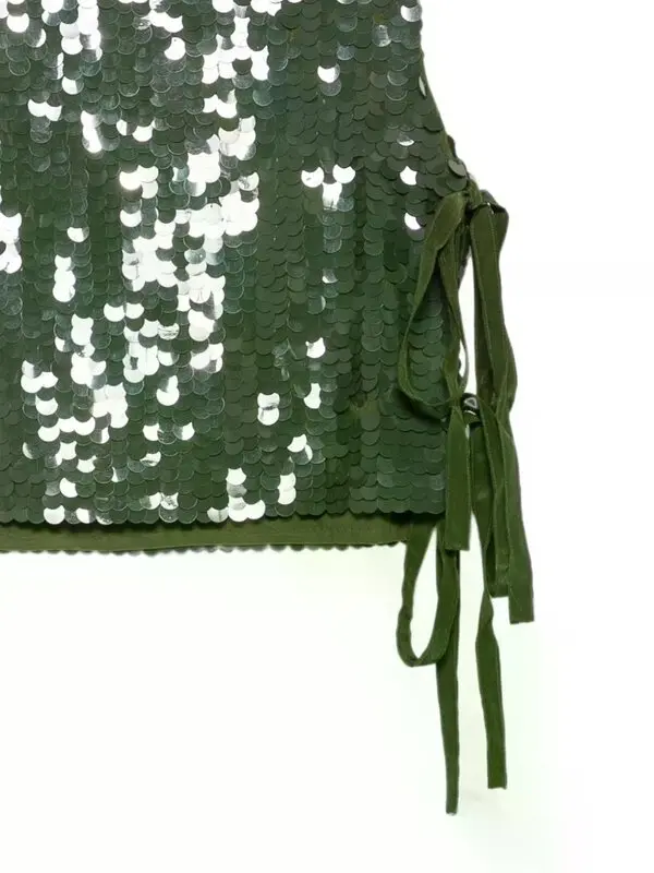 P.a.r.o.s.h Sequin-embellished Side-tie Top