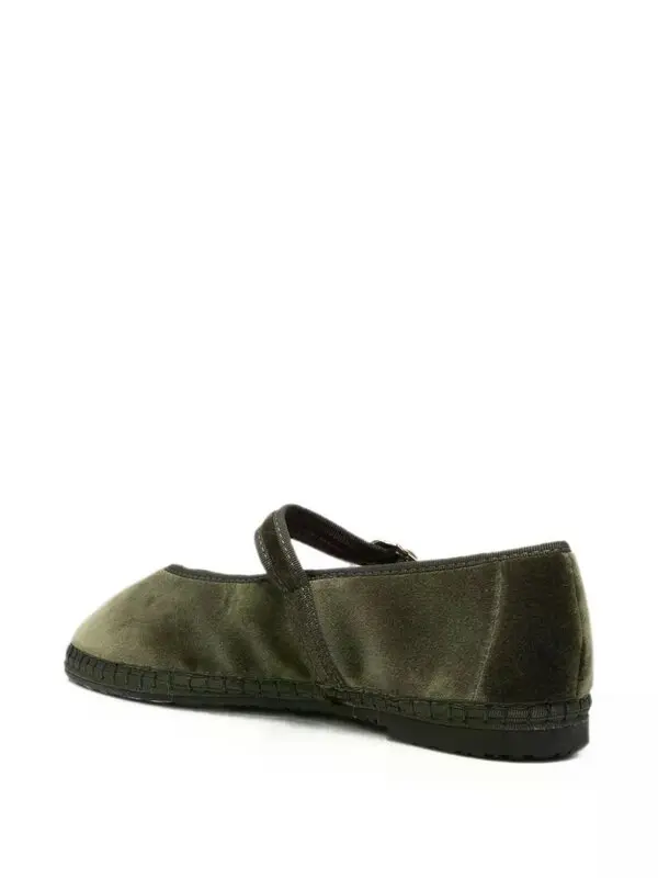 FLABELUS Pierre Velvet Ballet Flats