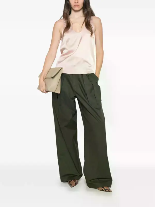 Patrizia Pepe Sleeveless Satin Tank Top - Pink
