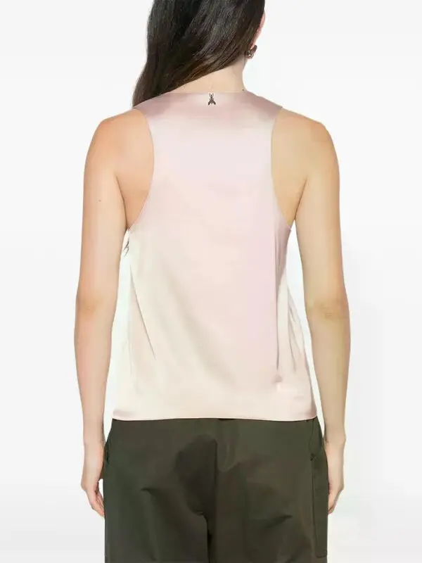 Patrizia Pepe Sleeveless Satin Tank Top - Pink