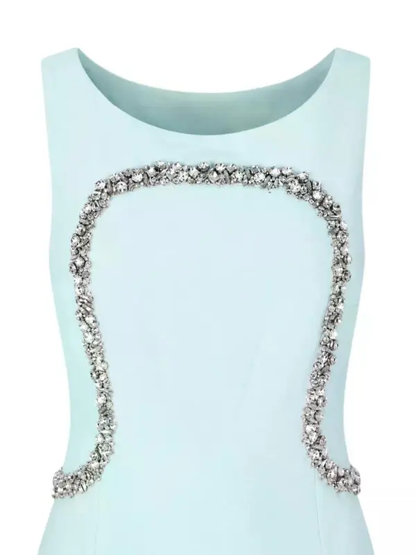 Safiyaa Riley Crystal-embellished Gown - Green