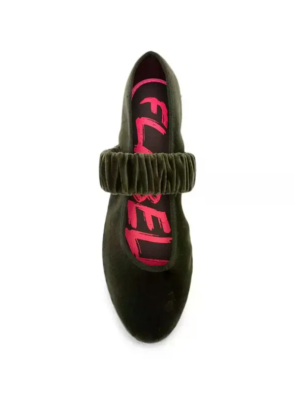 FLABELUS Mafalda Velvet Ballet Flats