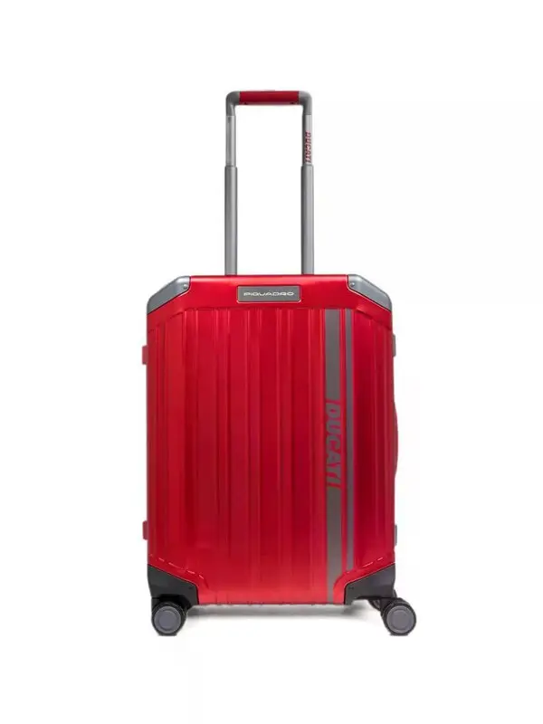 PIQUADRO X Ducati Logo-detail Cabin Trolley - Red