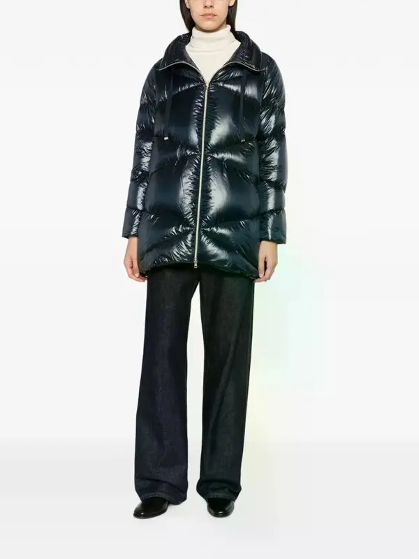 Herno Zip-up Padded Coat - Blue