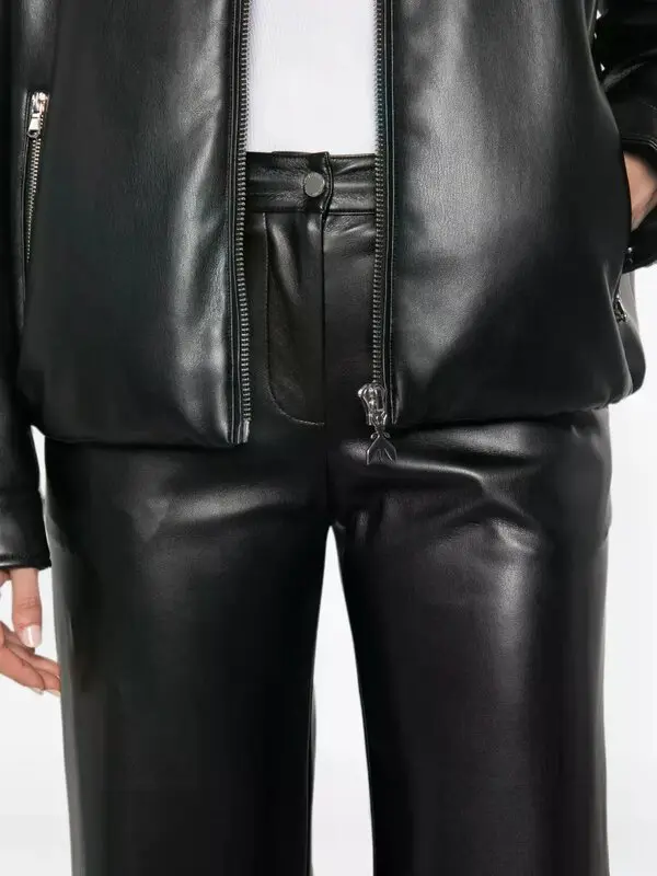 Patrizia Pepe Coated Straight-leg Trousers