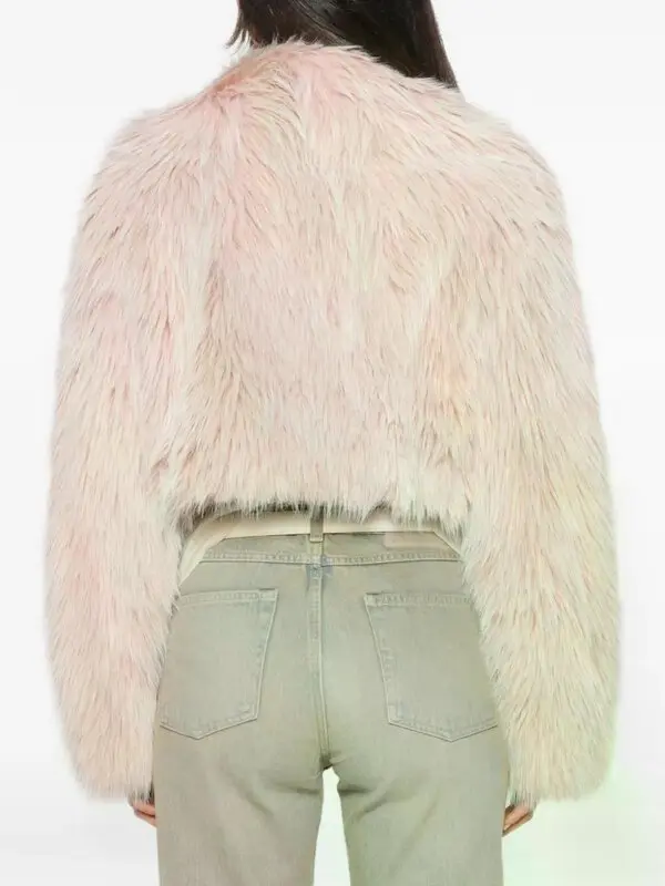 Patrizia Pepe Cropped Fluffy Jacket