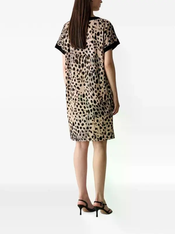 Joseph Ribkoff Leopard-print Panelled Mini Dress