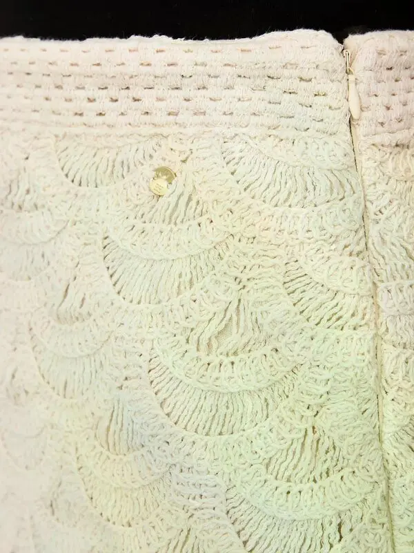 PEDRO DEL HIERRO Crochet Scalloped Maxi Skirt