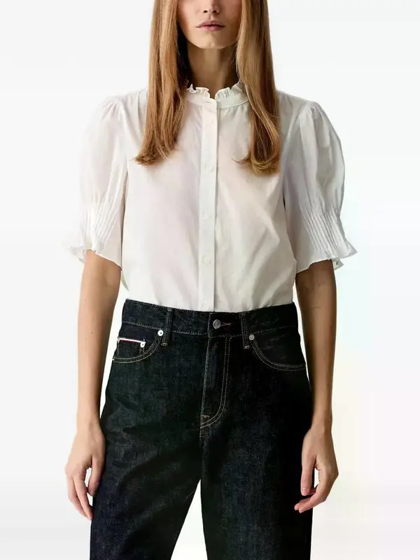 Rag & Bone Ruffled Puff-sleeve Blouse