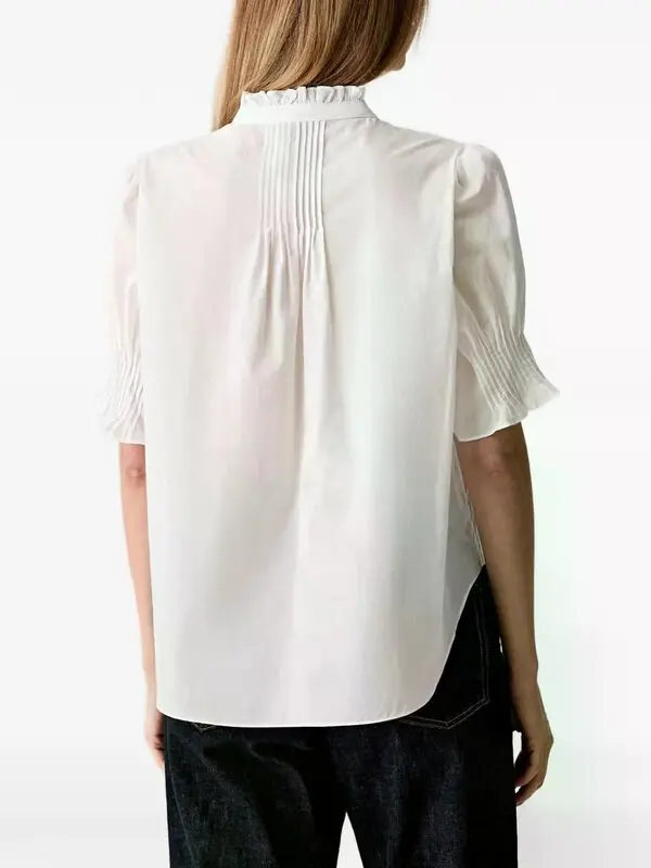 Rag & Bone Ruffled Puff-sleeve Blouse