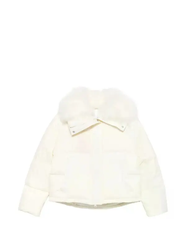 YVES SALOMON Fur-trim Puffer Jacket