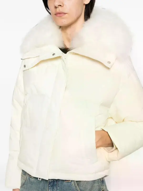 YVES SALOMON Fur-trim Puffer Jacket