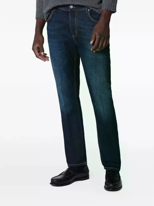 PT TORINO Faded-effect Slim-fit Jeans