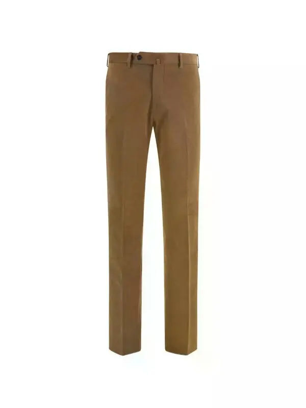 GERMANO 1952 Corduroy-texture Tailored Trousers - Brown
