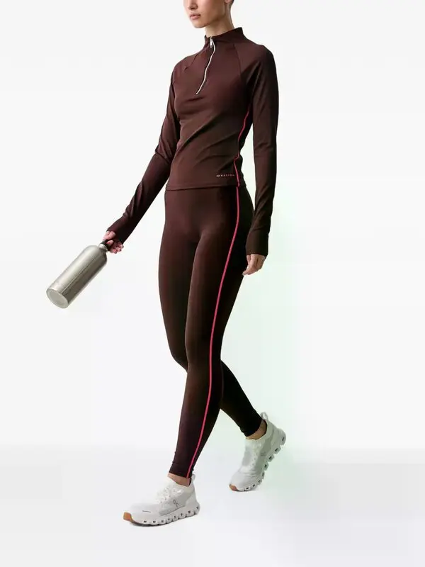 P.E Nation Logo-print Side-stripe Leggings