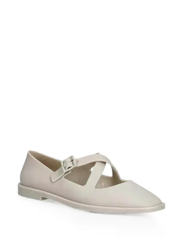 Melissa Buckle-fastening Crossover-strap Ballet Flats