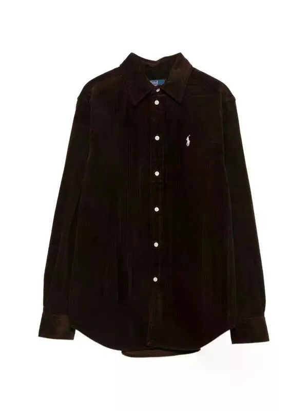 Polo Ralph Lauren Corduroy Embroidered Logo Shirt - Brown