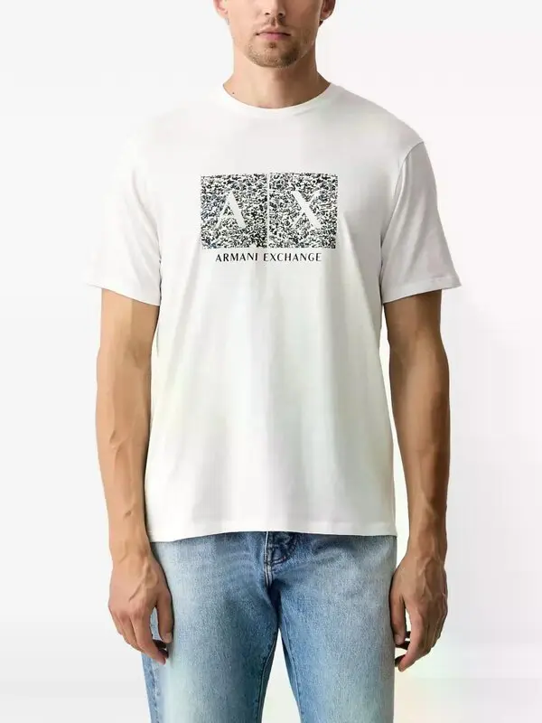 Armani Exchange Logo-print Short-sleeve T-shirt - White