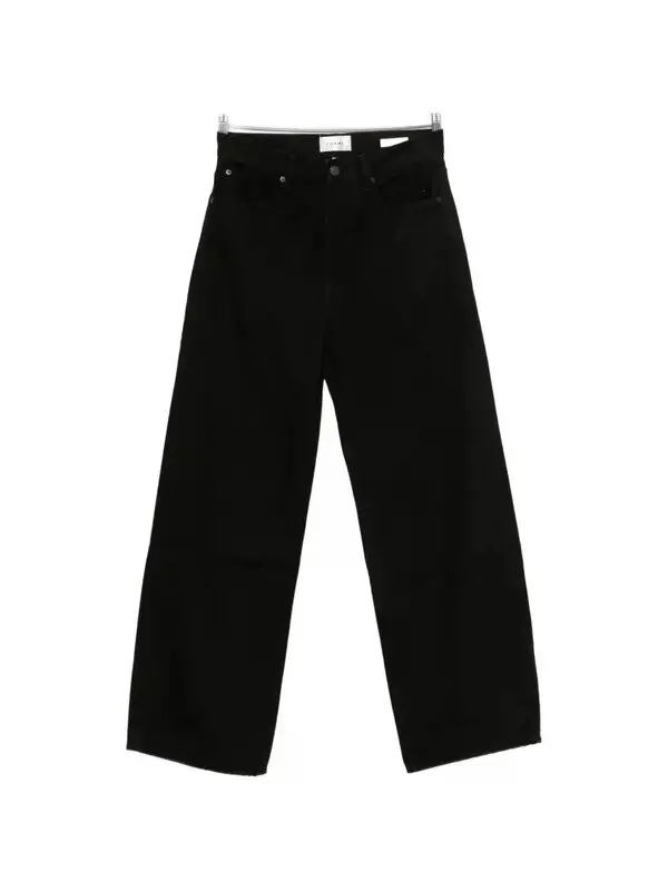 FRAME The Bow Wide-leg Jeans - Black
