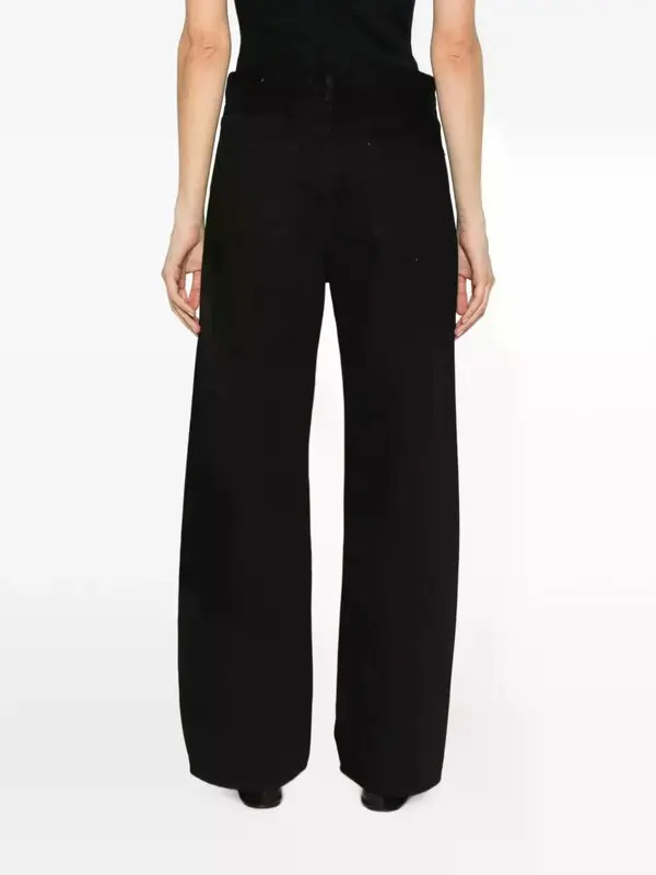 FRAME Denim Bow Wide-leg Jeans