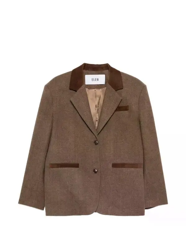 ELEH Corduroy Trim Blazer