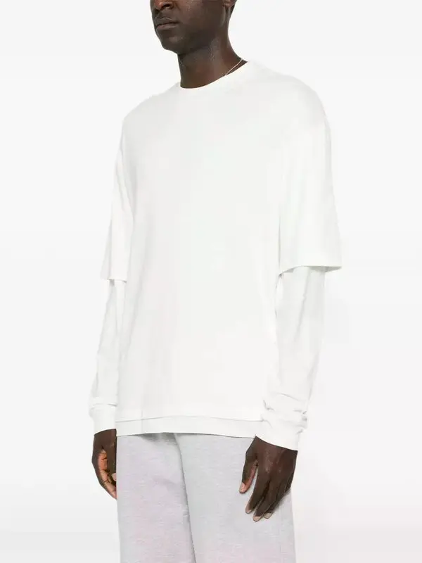 WOC Orange Layered-sleeve Crew-neck T-shirt