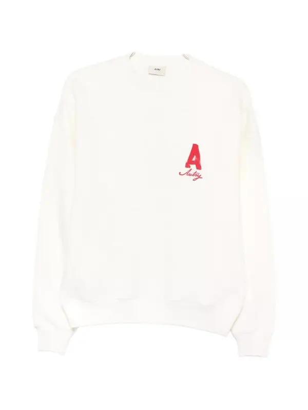 AUTRY Logo-print Crew-neck Sweater