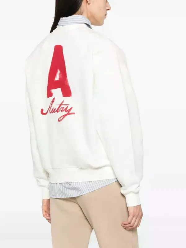 AUTRY Logo-print Crew-neck Sweater