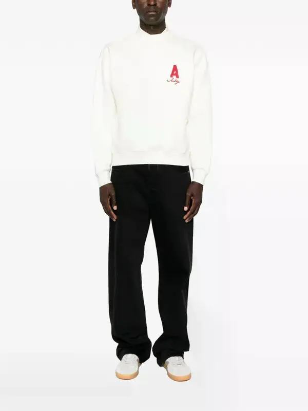 AUTRY Logo-print Crew-neck Sweater