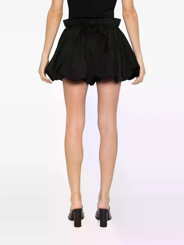 ELEH Bubble-hem Zip-detail Mini Skirt