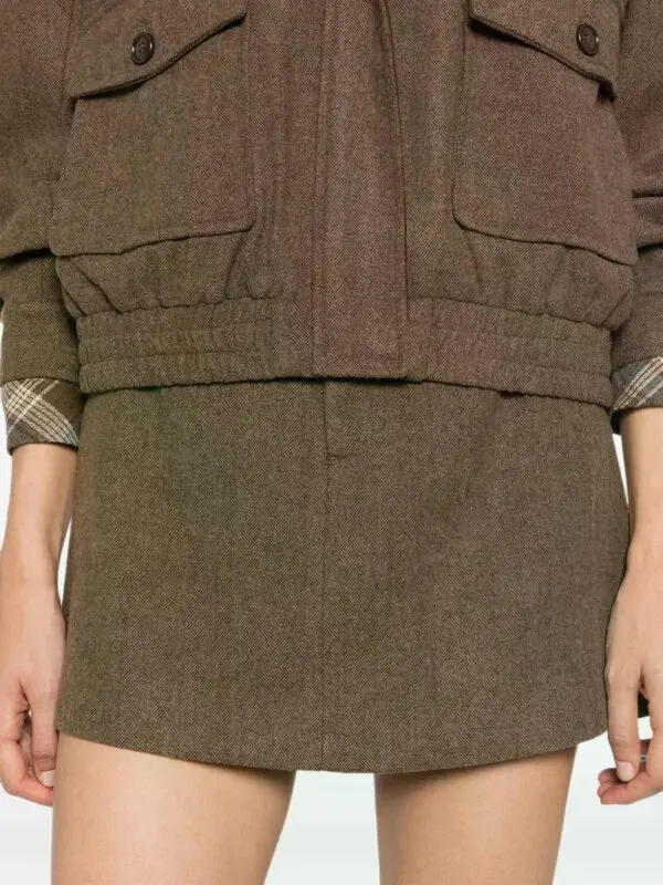 ELEH Button-detail Mini Skirt
