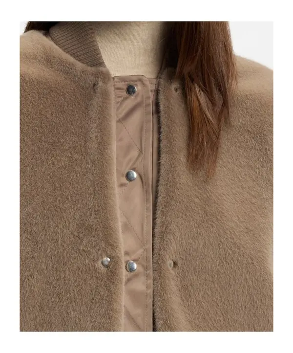 Hugo Boss Boss Bomber Jacket With Removable Faux-fur Gilet