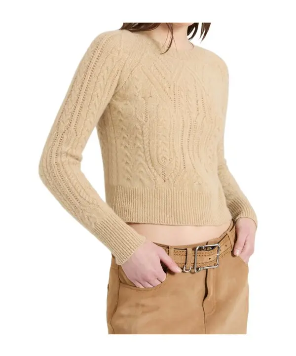 Ermanno Scervino Cable Knit Openwork Sweater