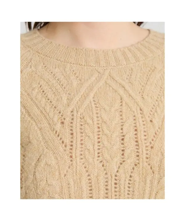 Ermanno Scervino Cable Knit Openwork Sweater