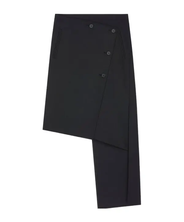 COURREGES Courrèges Oblique Skirt - Black