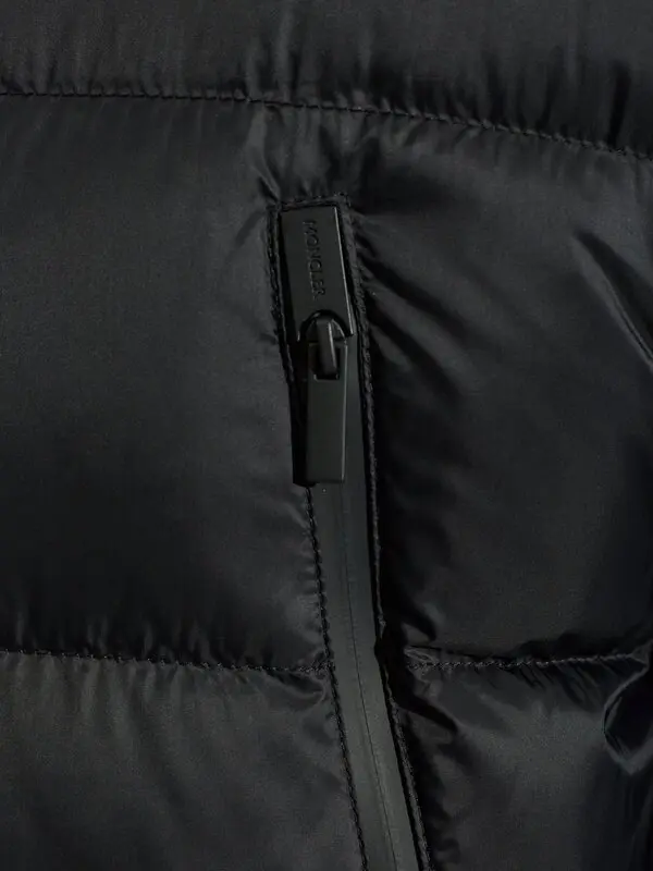 Moncler Quilted Front Cardigan With Hood