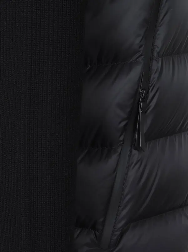 Moncler Quilted Front Cardigan With Hood